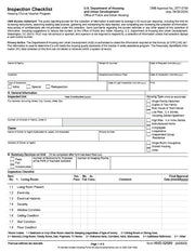 HUD-52580 HQS Inspection Checklist (8-page booklet) – Housing-Forms