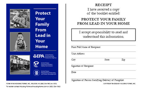 HF-40 Lead Based Paint Receipt – Housing-Forms